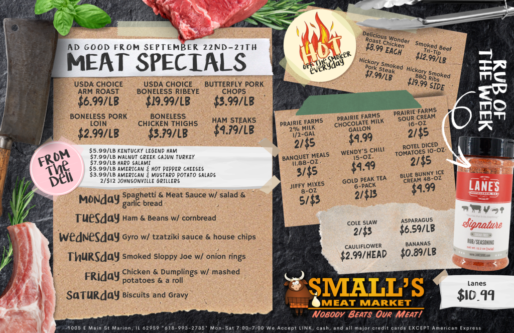 Weekly Special - Small's Meat Market